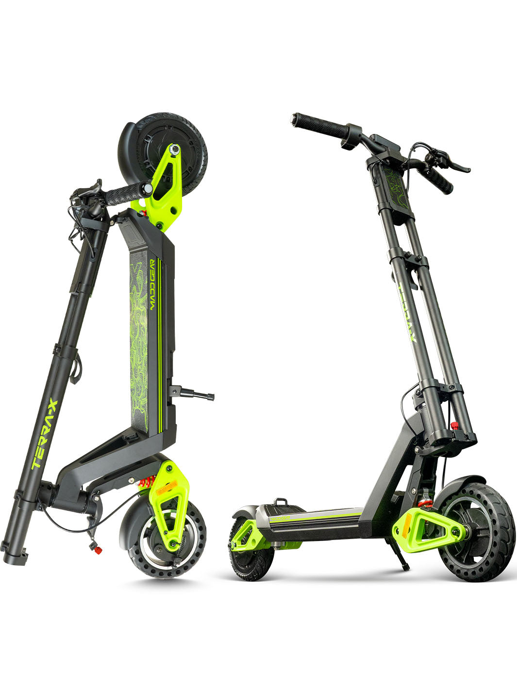 Madd Gear Terra-X Electric Scooter - Black Green – Madd Gear Canada